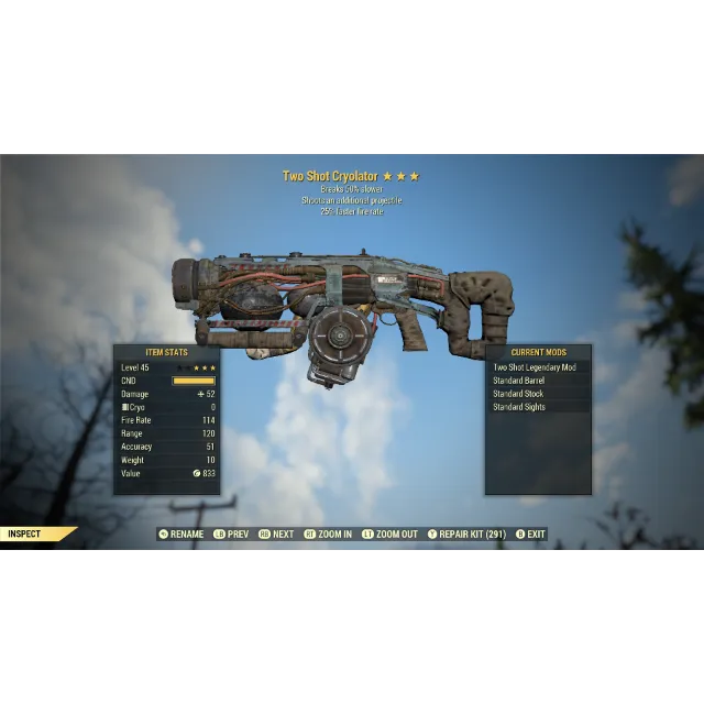 ts2550 cryolator - Fallout 76 Game Item - Gameflip