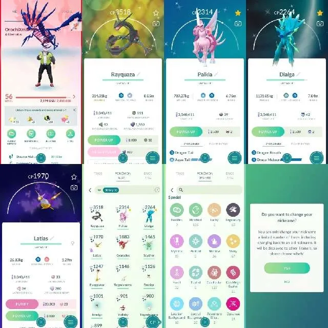 Pokémon Go Account Lv56 - 67 Shiny - 65 Legendary - Pokémon Go Game ...