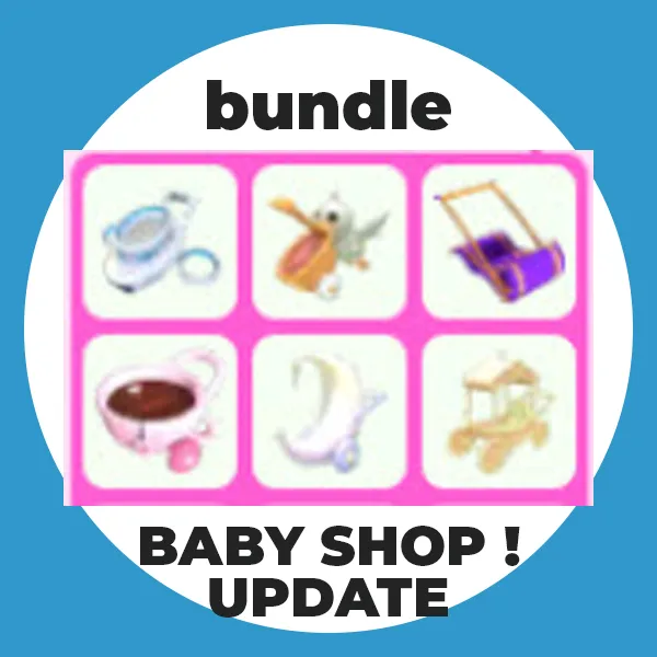 Bundle | Stroller - NEW UPDATE - Adopt Me Game Item - Gameflip