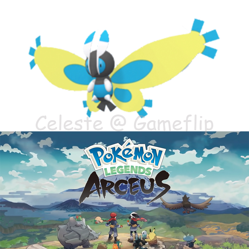 PLA Alpha Shiny Mothim Max Effort Level - Game Items - Gameflip