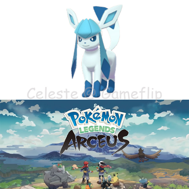 PLA Alpha Shiny Glaceon Max Effort Level - Game Items - Gameflip
