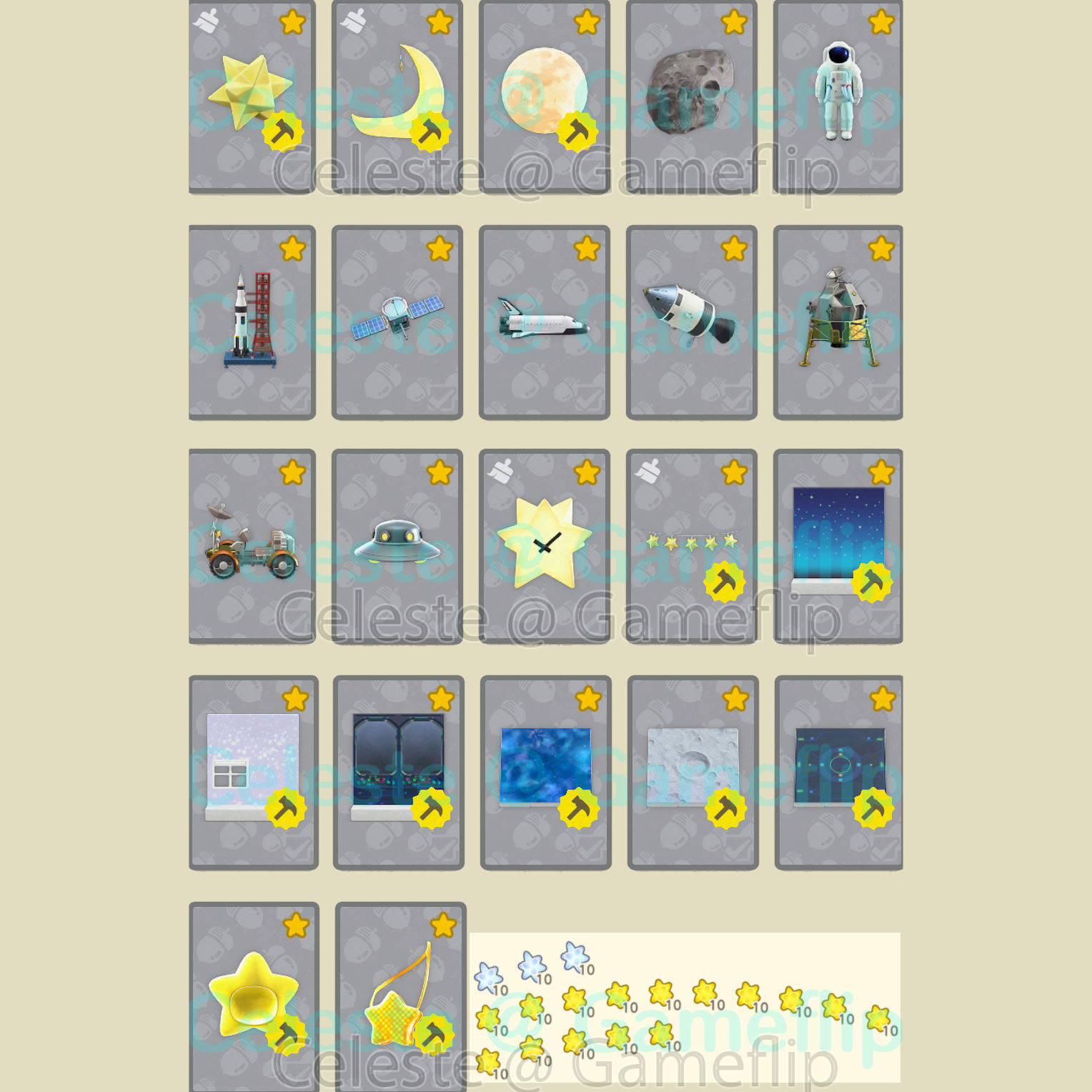 Recipe | Space Moon Stars DIY - Game Items - Gameflip