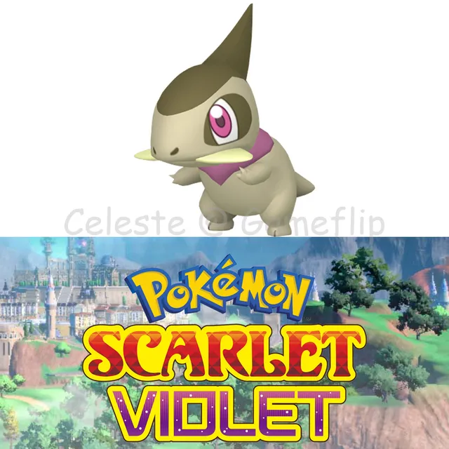 Scarlet Violet Shiny 6IV Axew - Itens de Jogos - Gameflip