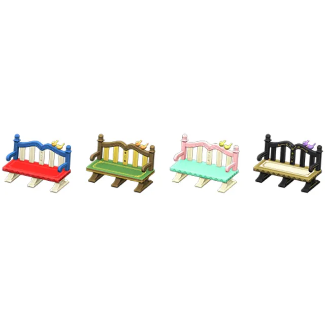 Furniture | 8 x Plaza Bench - Animal Crossing: New Horizons Game Items ...