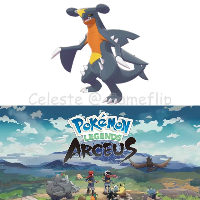 PLA Alpha Shiny Garchomp Max Effort Level - Pokémon Legends: Arceus ไอ ...