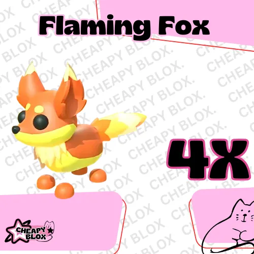 Flaming Fox - Adopt Me Game Item - Gameflip