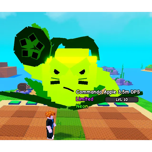 NEON COMMANDO APPLE 3.5M DPS | 3.8M DMG LEVEL 10 [1.1s CD] 9.4kg ...