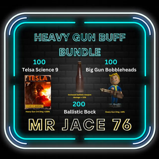 Aid | Heavy Gun Buff Bundle - Fallout 76 Game Items - Gameflip