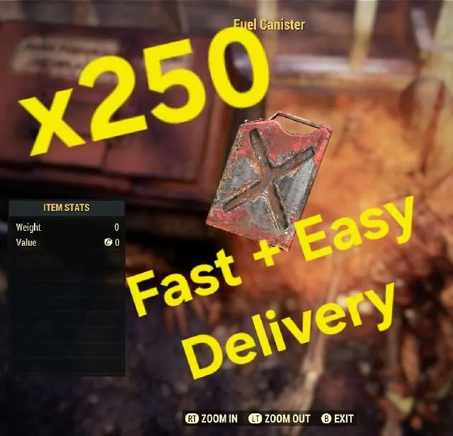 Raid Fuel Canisters - Fallout 76 Game Item - Gameflip