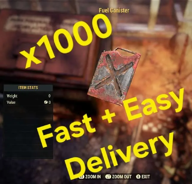 Raid Fuel Canisters - Fallout 76 Game Item - Gameflip