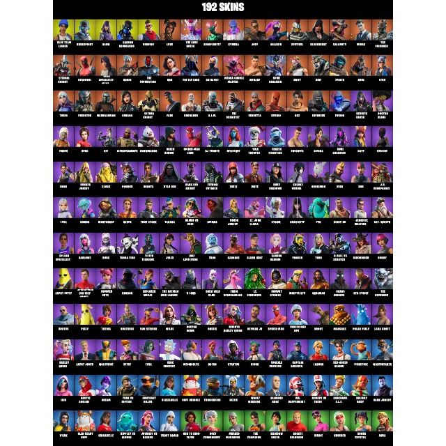 FORTNITE 192 Skins: Blue Team Leader | Breakpoint | Glow | Carbon ...