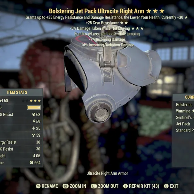 Bolst Jetpack limb PA - Fallout 76 Game Item - Gameflip