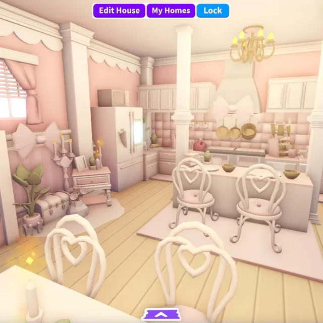 Beautiful coquette adopt me home house build VERY detailed - Other ...