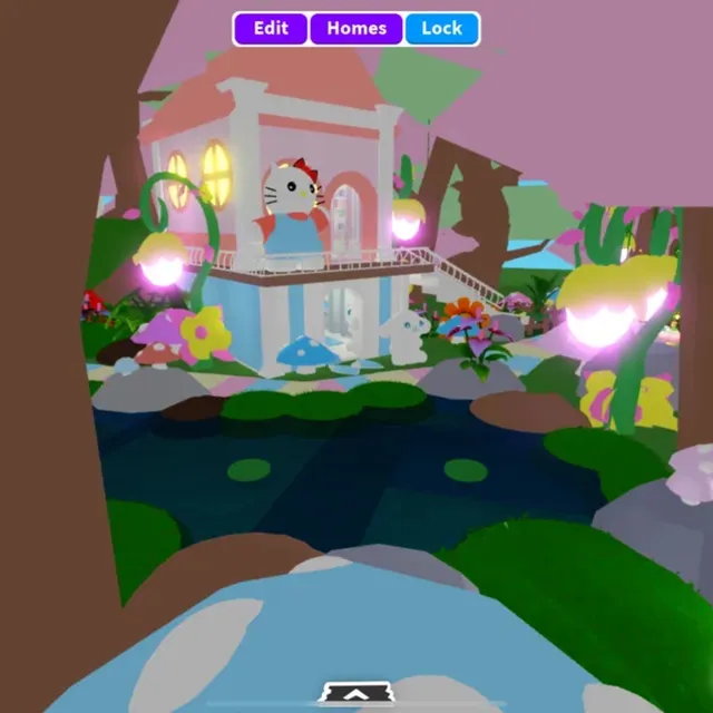 adopt me home - hello kitty Sanrio jungle inspired tree house glitch ...
