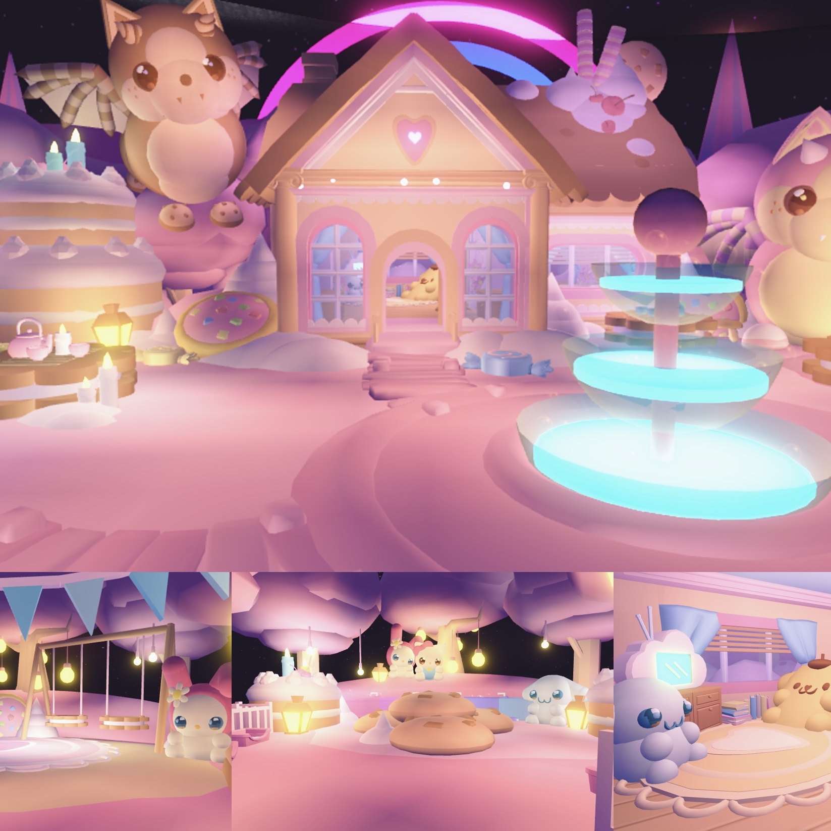 Strawberry shortcake bat dragon cloud Adopt Me Glitch Home Build ...