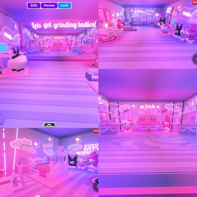 Super Cute Adopt Me Grinding Home House Build Sanrio hello kitty my ...