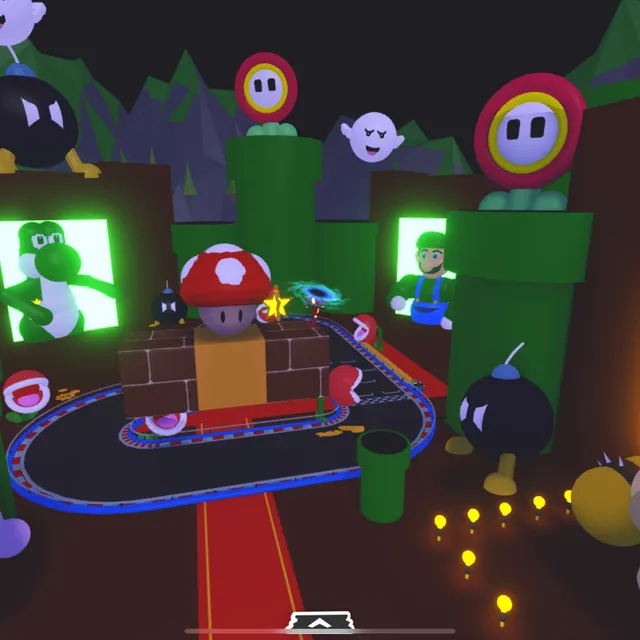 Adopt me home house build super Mario brothers race track home - Other ...