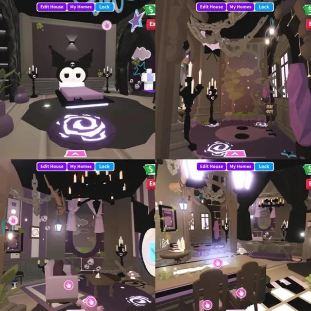 Kuromi-Inspired Adopt Me Home House Build - Game Item - Gameflip