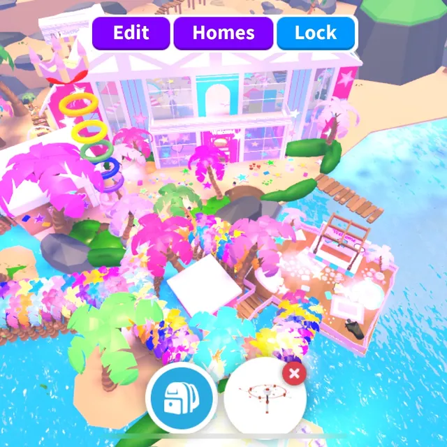 Preppy Island Dream House – Adopt Me Home House Build - Other - Gameflip