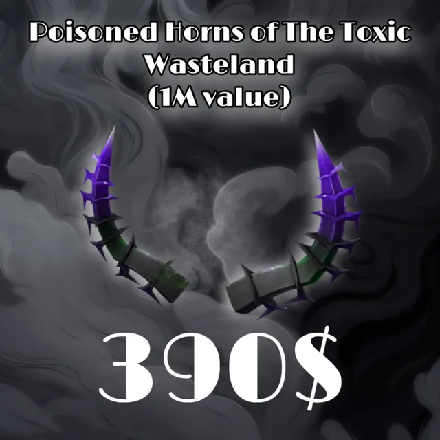 Roblox Limiteds - Poisoned Horns of the Toxic Wasteland - Clean / Safe ...