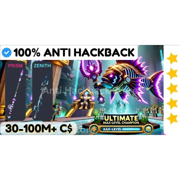 Account Fisch level 1000+ SERAPHIC + NO-LIFE ROD - Roblox Game Account ...