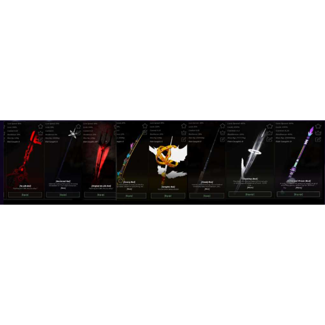 Fisch 🐟 | Level 1000 🔥| Seraphic Rod , Ethereal Prism Rod , Luminescent ...