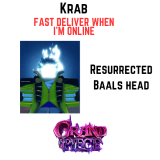 Resurrected Baal Head | GPO - Game Items - Gameflip