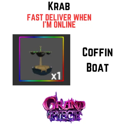 Coffin Boat | GPO - Roblox Game Items - Gameflip