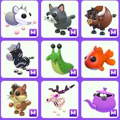 Mega Pets x 9 - Adopt Me Game Item - Gameflip