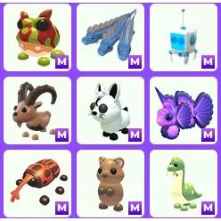 Mega Pets x 9 - Adopt Me Game Item - Gameflip