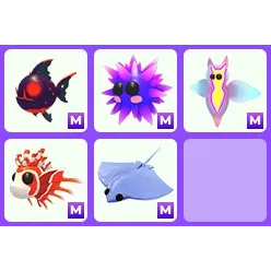 Mega Underwater Pets x 5 - Adopt Me Game Item - Gameflip