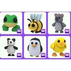 Classic Mega Pets x 6 - Adopt Me Game Item - Gameflip