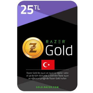 Razer Gold 25 TL Turkey Region Fast Delivery - Other Tarjetas de Regalo ...