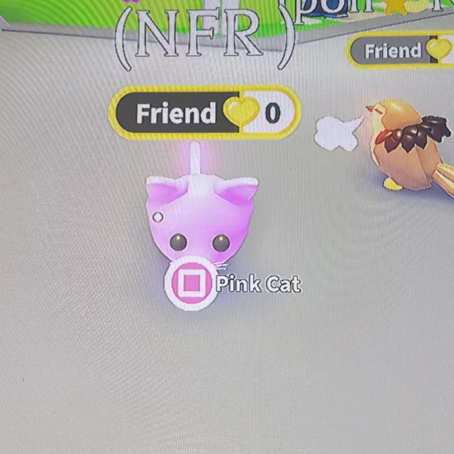 NFR PINK CAT - Adopt Me! Game Item - Gameflip