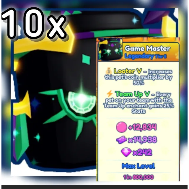 BGSI | 10x Shiny Game Master - Game Item - Gameflip