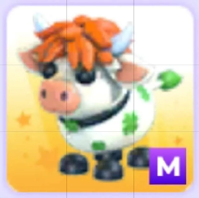 Mega Clover Cow - Adopt Me Game Item - Gameflip