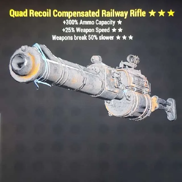 Weapon | Q2550 Railway - Fallout 76 Game Items - Gameflip