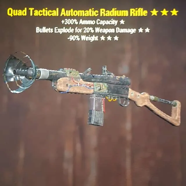 Weapon | QE90 Radium Rifle - Fallout 76 Game Items - Gameflip