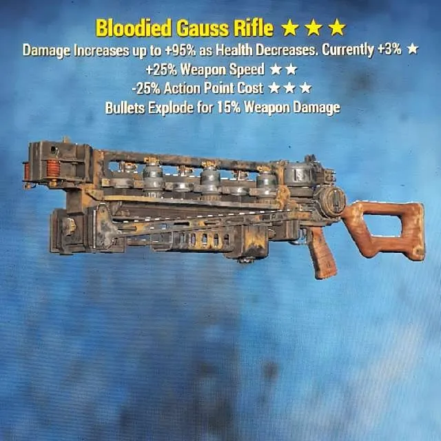 Weapon | B2525 Gauss Rifle - Fallout 76 Game Items - Gameflip