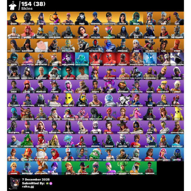 153 Skins IKONIK Stealth Reflex Glow FULL ACCESS STACKED ACCOUNT ...