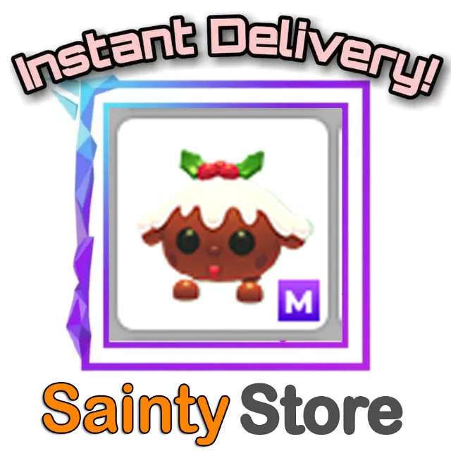 M Christmas Pudding Pup - Adopt Me Game Item - Gameflip