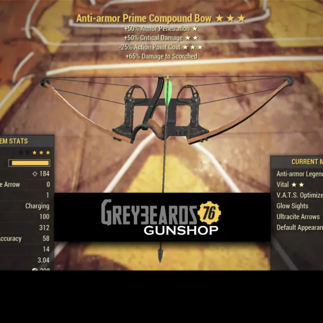Weapon | AA50c25 Compound Bow - Fallout 76 Game Items - Gameflip