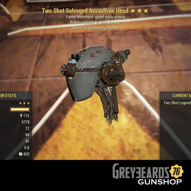 Weapon | TSE Assaultron Head - Fallout 76 Game Item - Gameflip