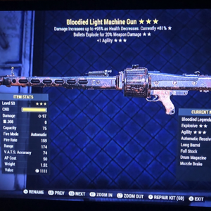 Weapon | Bloodied Explosive LMG - Game Items - Gameflip