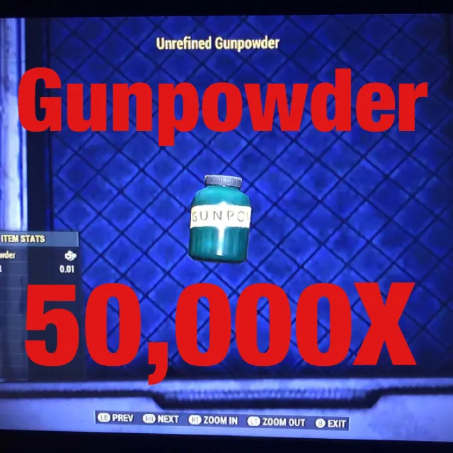 Gunpowder - Fallout 76 Game Item - Gameflip