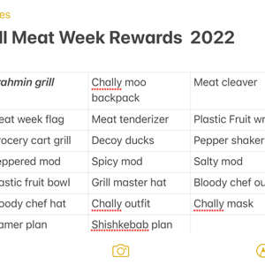 Plan | Meat Week Rewards 2022 - Game Items - Gameflip