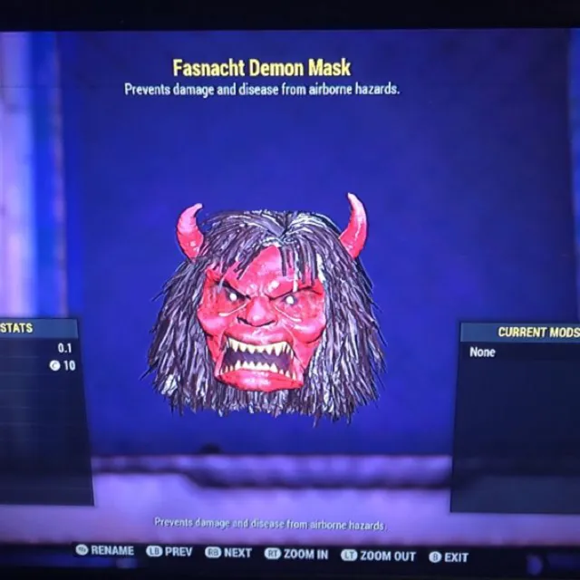 Apparel | Demon Mask - Fallout 76 Game Items - Gameflip