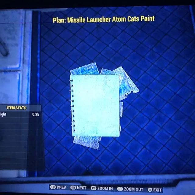 Missile Launcher Atom Cats Paint - Fallout 76 Game Item - Gameflip