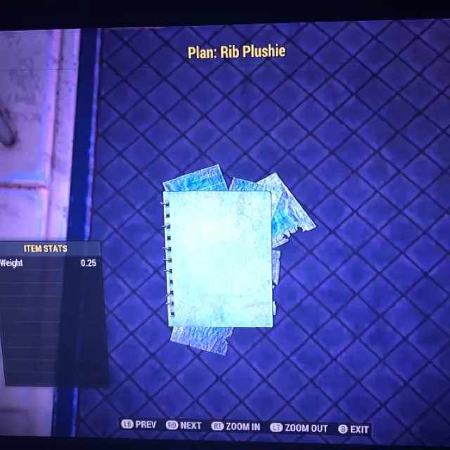 Rib Plushie - Fallout 76 Game Items - Gameflip