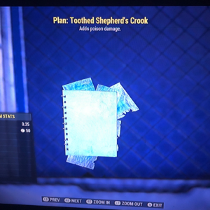 Plan | Toothed Shepards Crook - Game Items - Gameflip